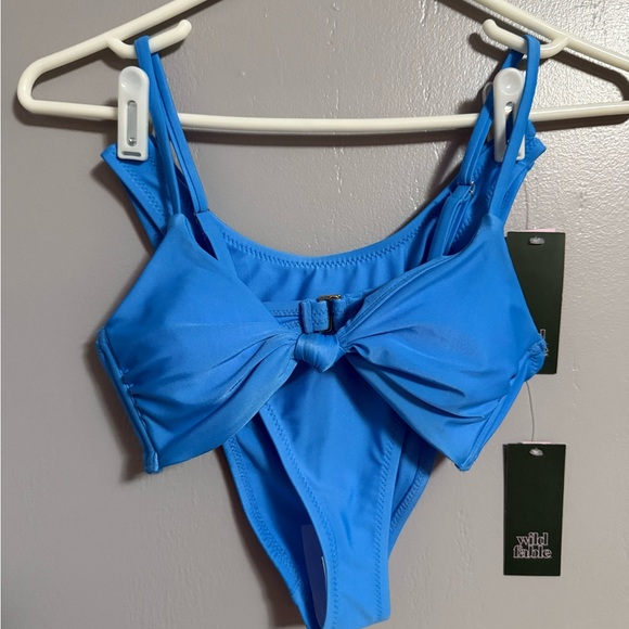 wild fable | Swim | Wild Fable Vibrant Blue Bow Bikini Top | Poshmark